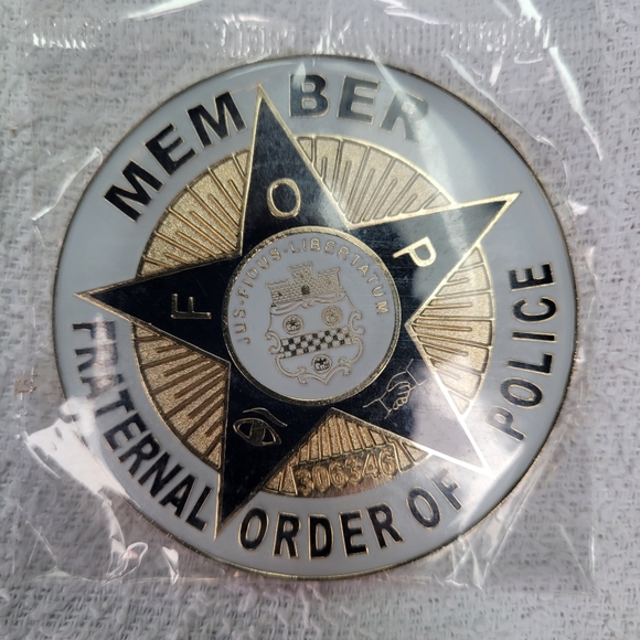 Accessories | Vintage Fraternal Order Of Police Emblem Fop Decal New ...